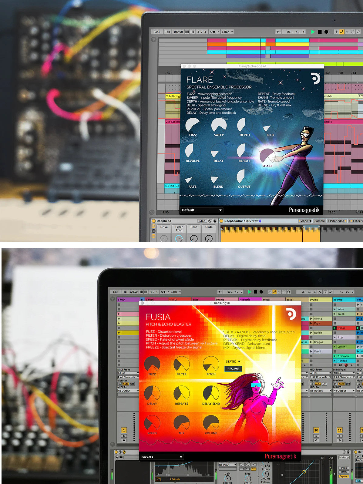 Flare & Fusia | Audio Animation and Sound Shaping Duo | Puremagnetik