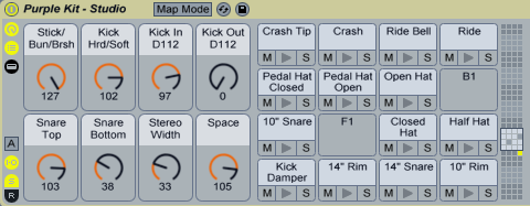 Purple Kit | Custom Maple | Ableton Live Pack, Kontakt & Logic Drums ...